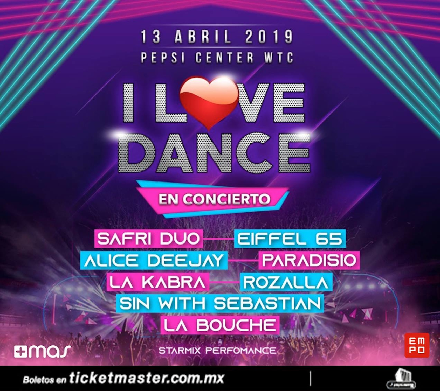 Anuncian el concierto de I LOVE DANCE por primera vez en México ...