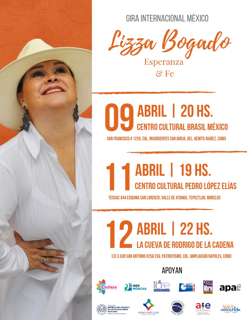 Lizza Bogado presenta en abril “Esperanza y Fe” en México – Bitácora CDMX