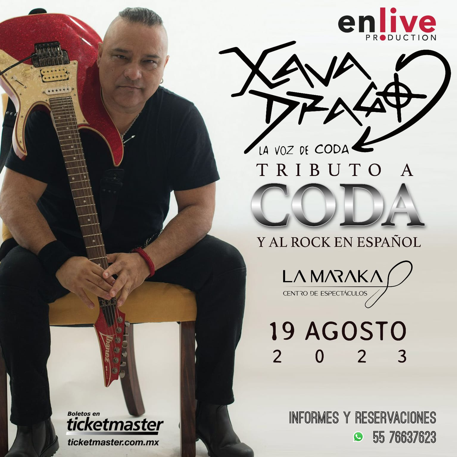 El talentoso XAVA DRAGO hará tributo a CODA y al ROCK EN ESPAÑOL en la ...